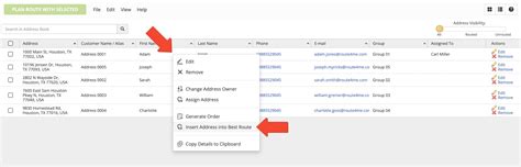 Address Book Route4me Last Mile Route Planning Software