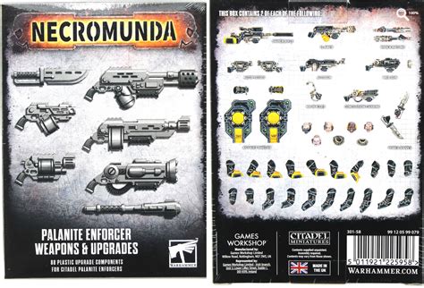 Warhammer 40k Necromunda Palanite Enforcer Weapons And Upgrades 301