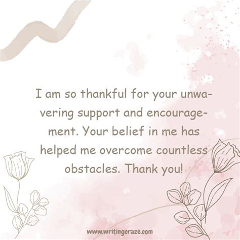 91 Best Thank You Encouragement Support Messages