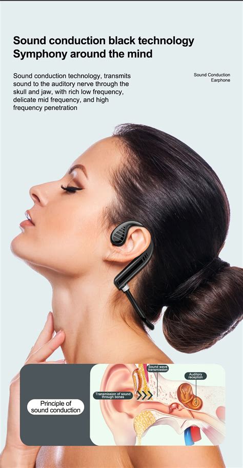 Newly Update Bone Conduction Neckband Headset Original Noise Reduction