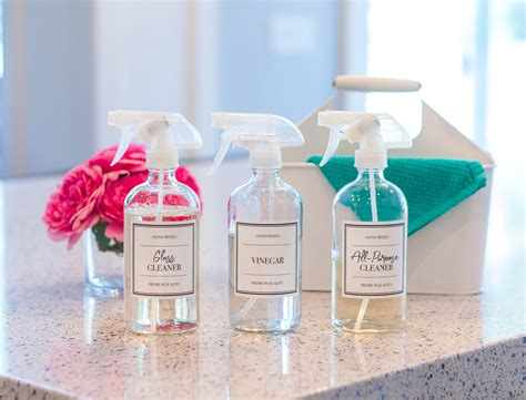 Set Of 28 Cleaning Bottle Labels Instant Download Labeling Etsy