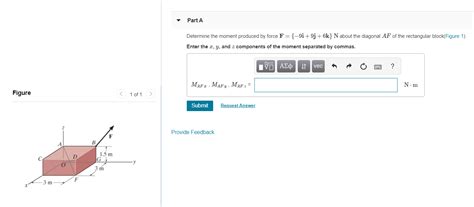 Solved Part A Determine The Moment Produced By Force