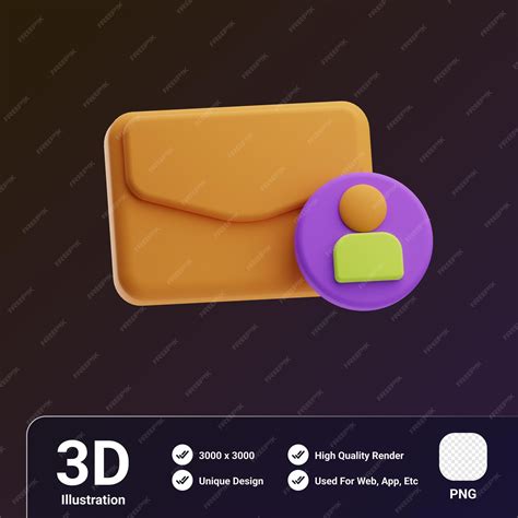 Premium Psd Virtual Assistant Object Email 3d Illustration