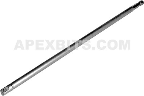 Apex Ex 250 10 14 Hex Power Drive Socket Extension 14 Male Square Apex Ex 250 10 14 Hex Power Drive Socket Extension 14 Male Square