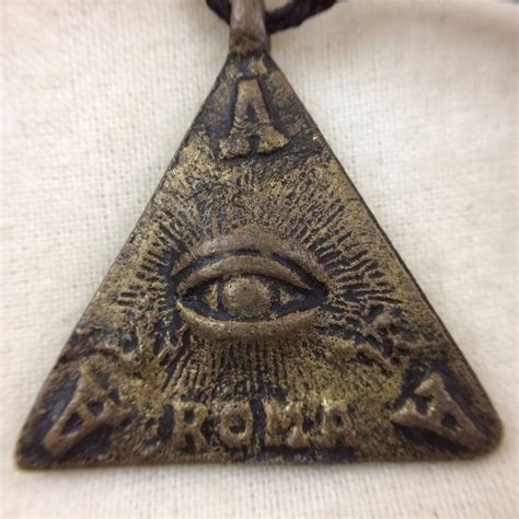 Vintage Philippine Filipino Amulet Anting Anting Roma All Seeing Eye