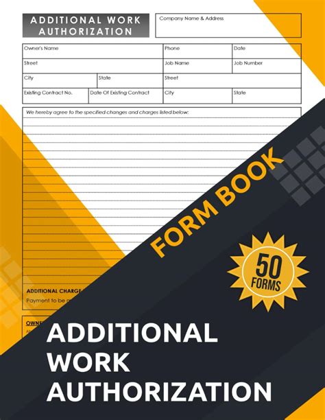Additional Work Authorization Forms Book Use This Form For Obtaining Authorization For