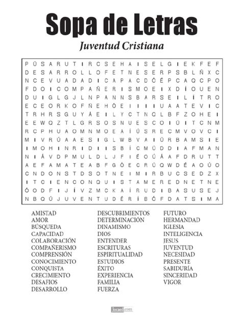 Sopa De Letras Cristiana Pdf