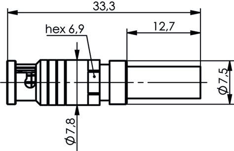 Mini Hd Bnc Straight Plug Crimp
