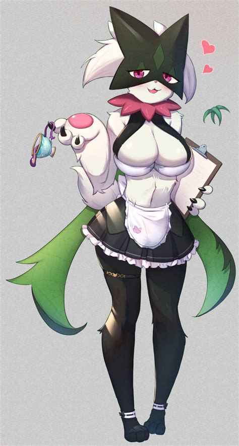 Meowscarada And Sinistea Pokemon Drawn By Uneg Danbooru