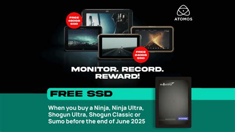 Free Ssd With Atomos Purchase Promo Broadfield News