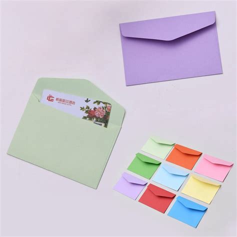 10 Stkspartij Candy Kleur Mini Enveloppen Diy Mul Grandado
