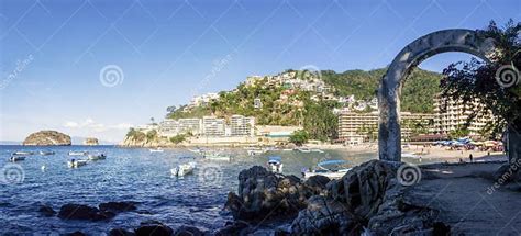 Mismaloya Beach Panorama Puerto Vallarta Jalisco Mexico Stock Image