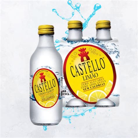 Água Castello Com Gás Limão Gaseificada Js Comercial