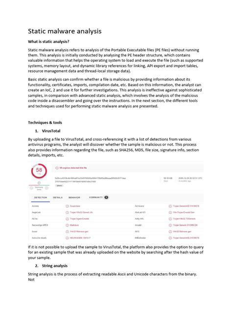 Static Malware Analysis Pdf