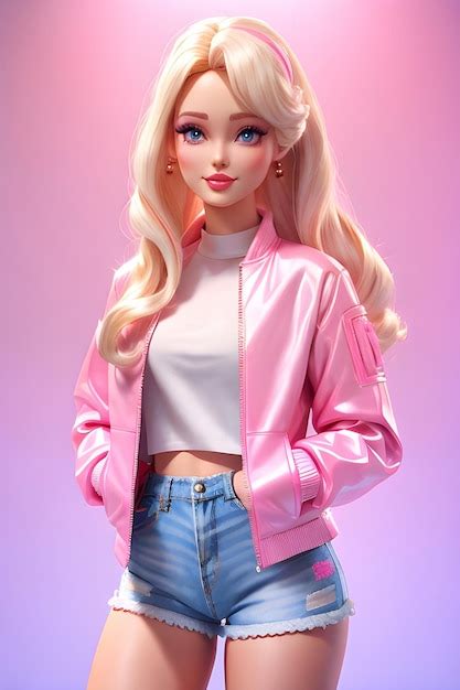 Premium Ai Image Barbie Doll 3d Ai Generated Illustration