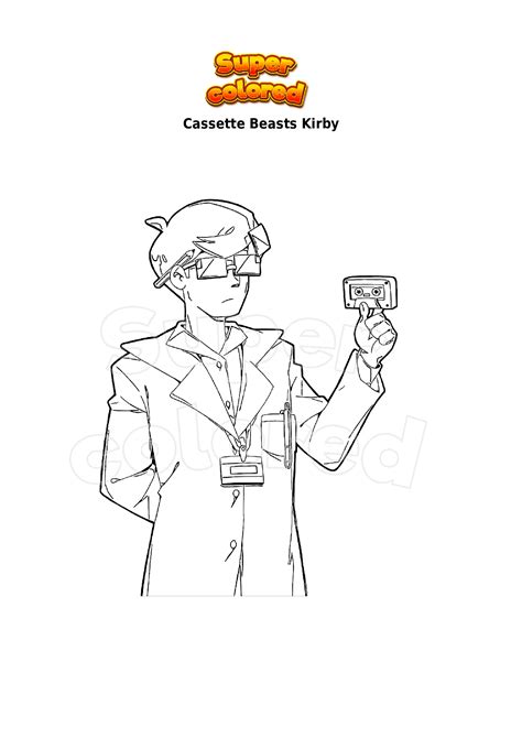 Coloriage Cassette Beasts Kirby