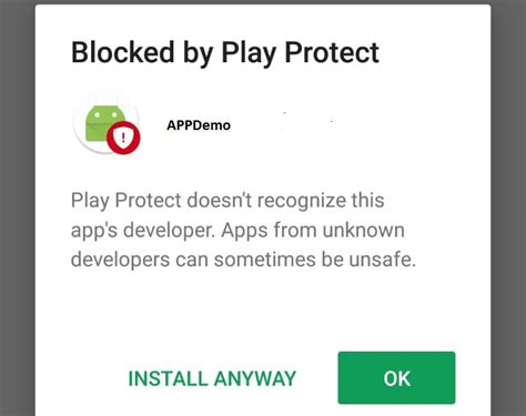 Released Apk Installed In Android Device Is Error Blocked By Play