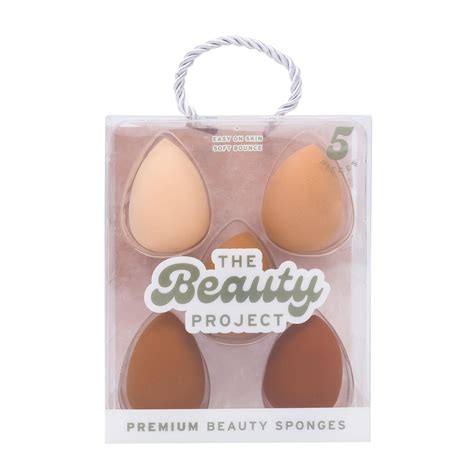 Wholesale The Beauty Project Premium Beauty Sponges 5pc Brown Nudes