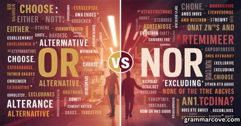 Or Vs Nor Whats The Difference And When To Use Each Grammar Cove