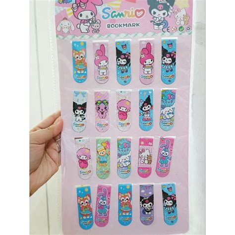 Jual 1 Papan 20pcs Pembatas Buku Magnet Karakter Sanrio Unicorn Lol Doraemon Princess Hk Bts