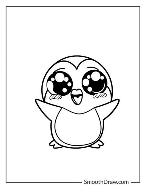 Cute Coloring Pages Of Penguins