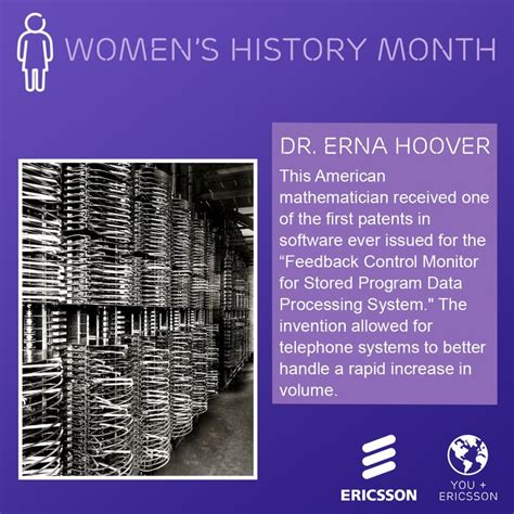 Today Were Honoring Dr Erna Hoover An American Mathematician Who Revolutionized Modern