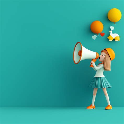 17000 Tiny People With Megaphone Pictures