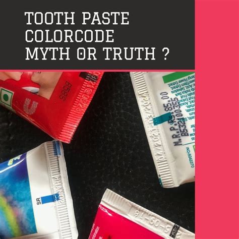 Do You Know What Is A Tooth Paste Color Code டூத் பேஸ்ட் கலர் Code