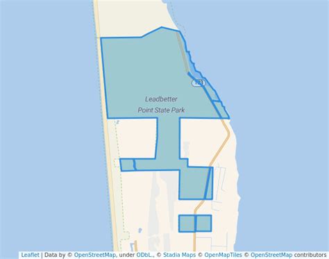 Leadbetter Point State Park In Ocean Park Map And Routes