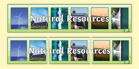 Natural Resources Display Banner