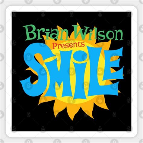 Brian Wilson Smile Album Brian Wilson Sticker Teepublic