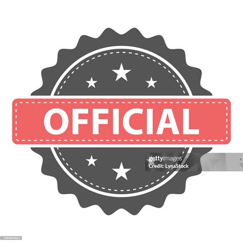 Official Stamp Seal Vector Badge Icon Template Illustration Isolated On
