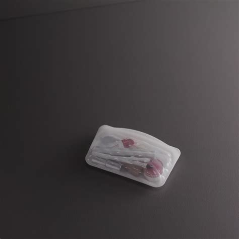 Small Cosmetic Bag Silicone And Easy To Clean Makeup Pouch Stasher