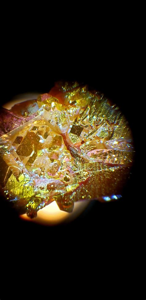 Sunshine Aura Quartz Microscope Views Rcrystals