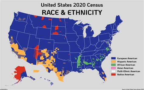 United States Census Map Race And Ethnicity Rusa