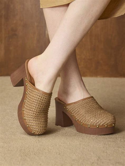 Motf Women Studded Platforms And Wedge Sandals Spring Shoes Shein Usa
