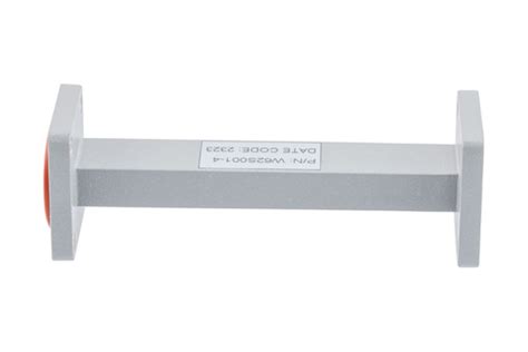 Wr 62 Straight Waveguide Section 4 Inch Length Ug Square Cover And Grooved Flange From 119 Ghz