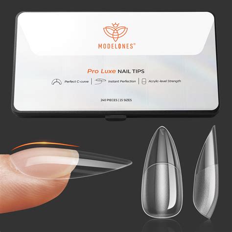 Modelones Pro Luxe Instant Nail Apex Tips 15 Sizes Medium