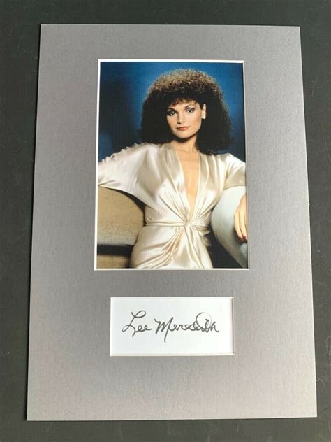 Lee Meredith Original Signed Briefkartepassepartout 20x30 Autogramm Ebay