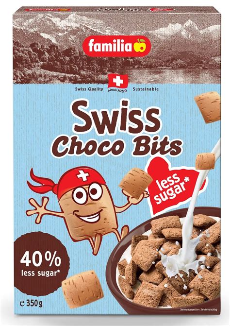 Familia Swiss Choco Bits Less Sugar Cereal 350g Click Cuisine