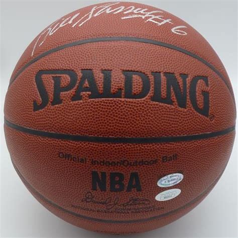 Bill Russell Autographed Nba Basketball Jsa And Russell Holo Palm