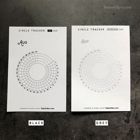 Circle Tracker 02 • Black Or Grey Bujostickers