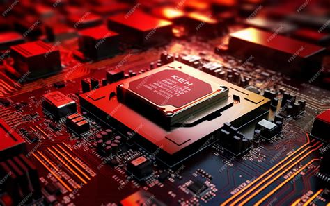 Premium Ai Image Powerful Computer Processor On A Motherboard