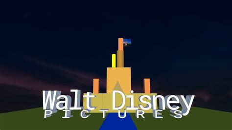 Walt Disney Pictures Logo In Prisma3d Youtube