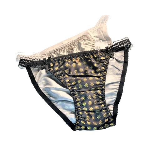 Set Of 2 Smooth Sexy Satin Panties Etsy Uk