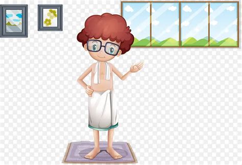 矢量手绘洗完澡的男孩png图片素材下载 图片编号8439502 Png素材网
