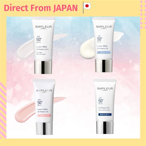 Ampleur Luxury White W Protect Uv Aqua Sunscreen Serum Spf50 Pa