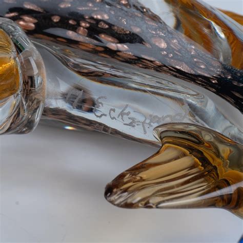 Mark Eckstrand Mark Eckstrand Art Glass Fish Sculpture 1991 Mutualart