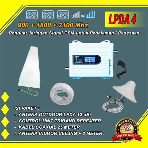 Jual Paket Bosster Repeater Signal Hp 2g 3g 4g Band Untuk Desa