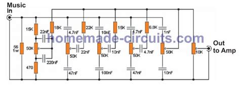10 Band Graphic Equalizer Circuit Diagram Homemade Circuit Projects